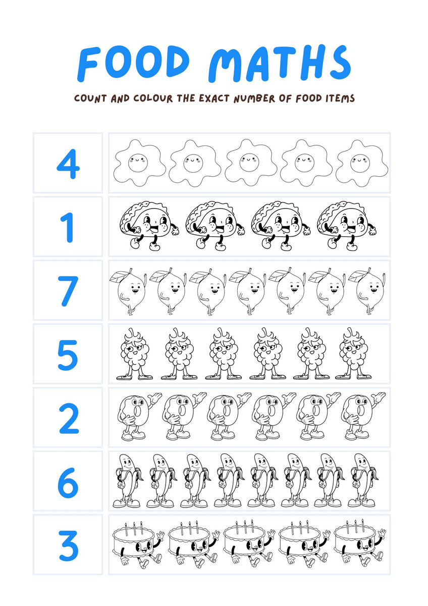 30 Fun Maths printable activity pages for kids! – kidelp