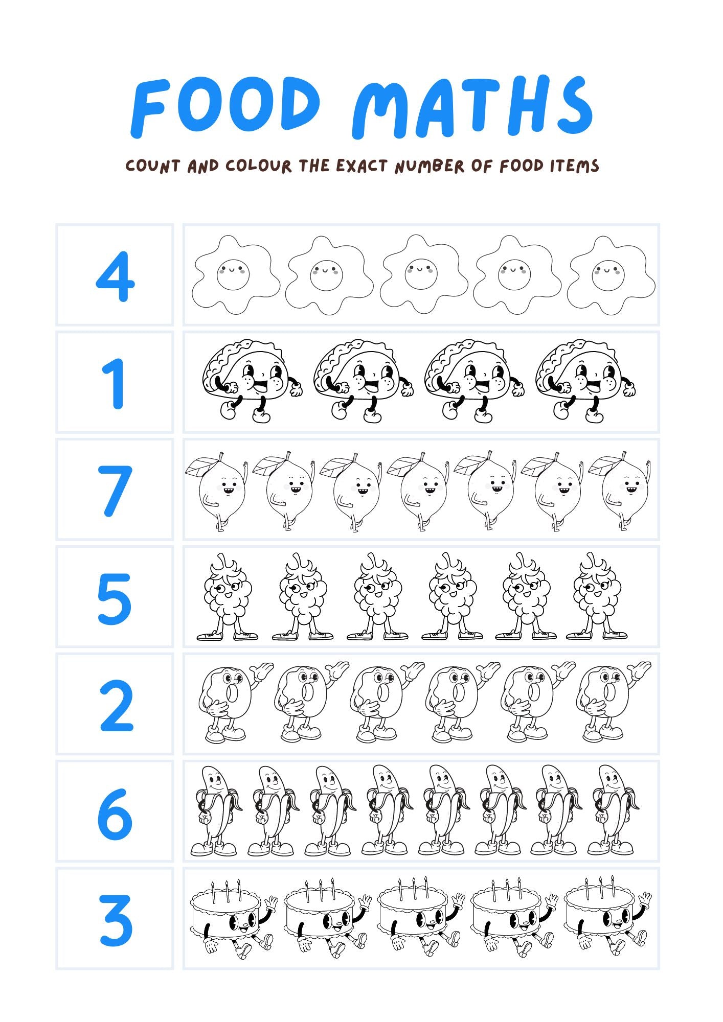 Printable Math Activities For Kindergarten