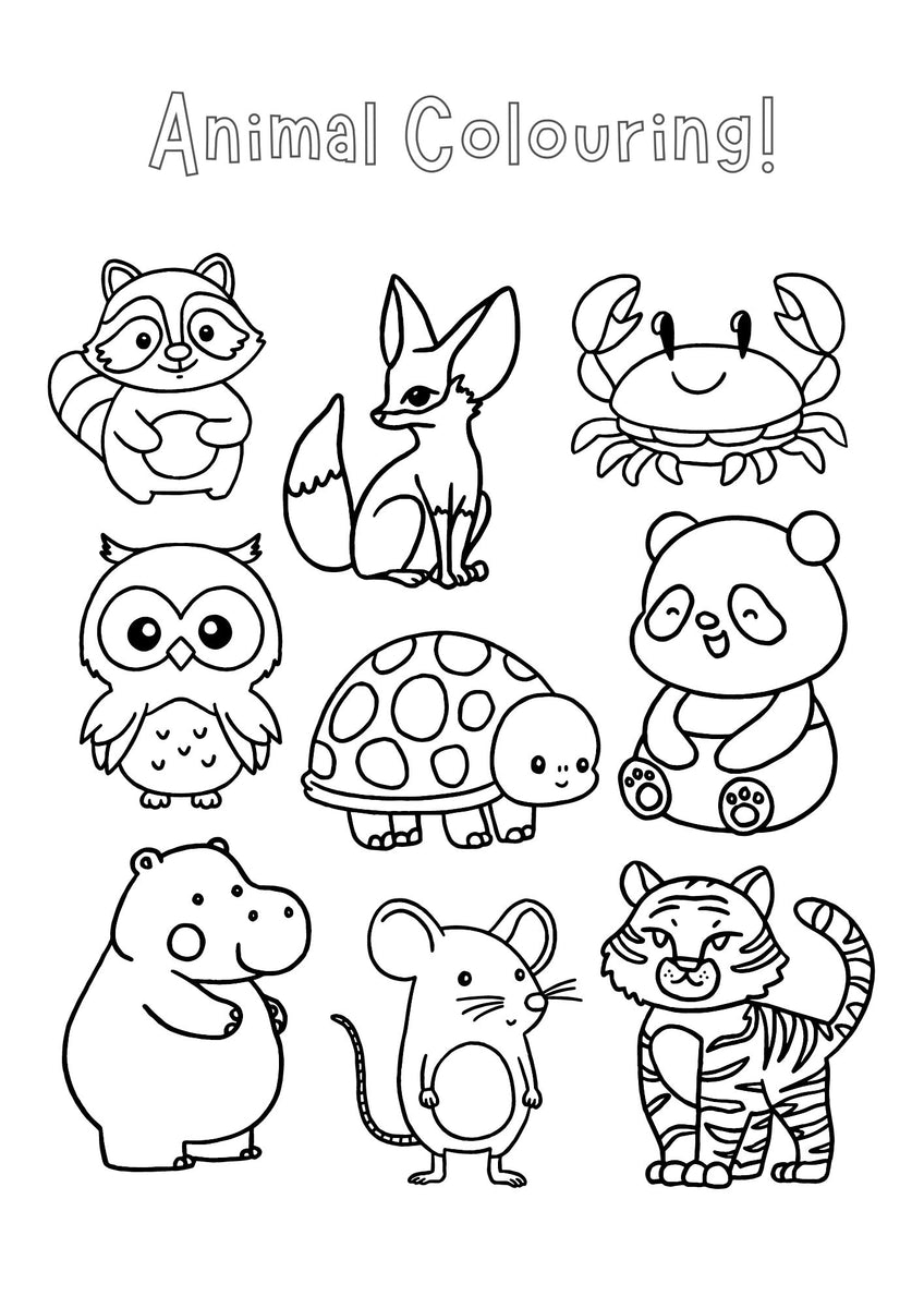 16 Fun Colouring printable activity pages for kids! – kidelp